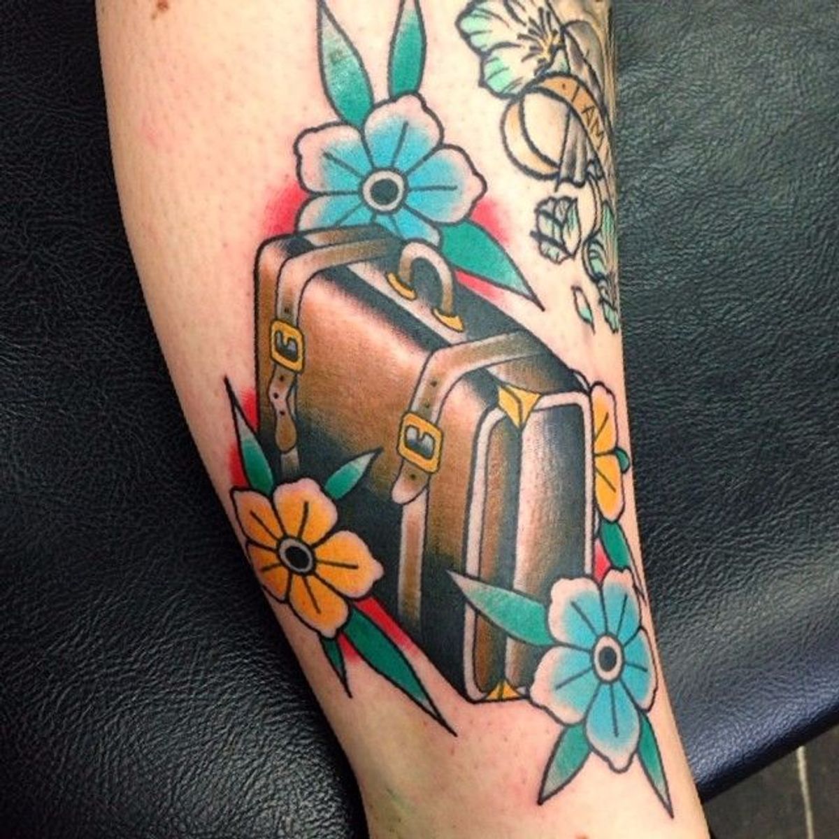 Tattoo uploaded by Robert Davies • Suitcase Tattoo by Jed Harwood # ...