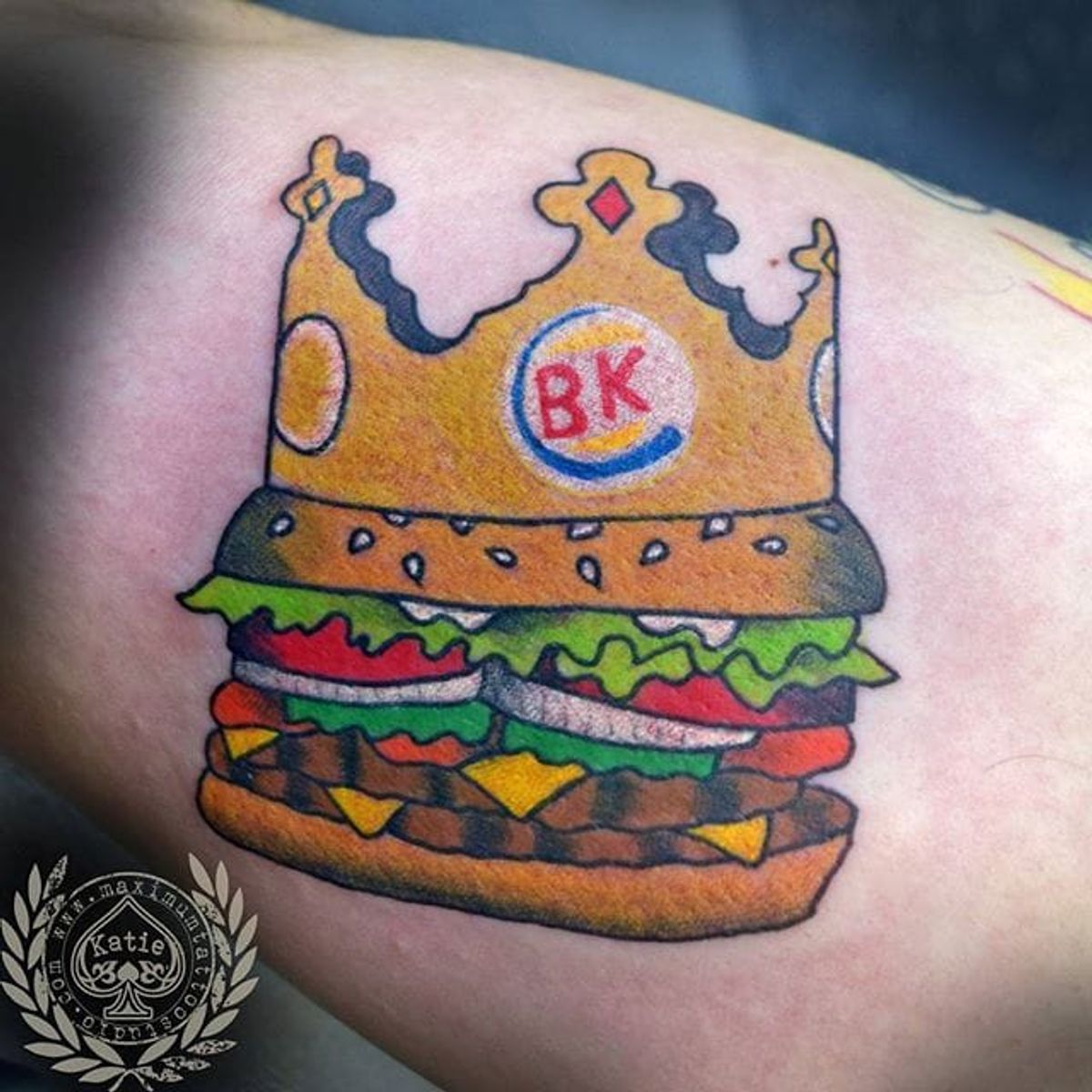 Tattoo uploaded by Stacie Mayer • Crown yourself a Burger King with ...