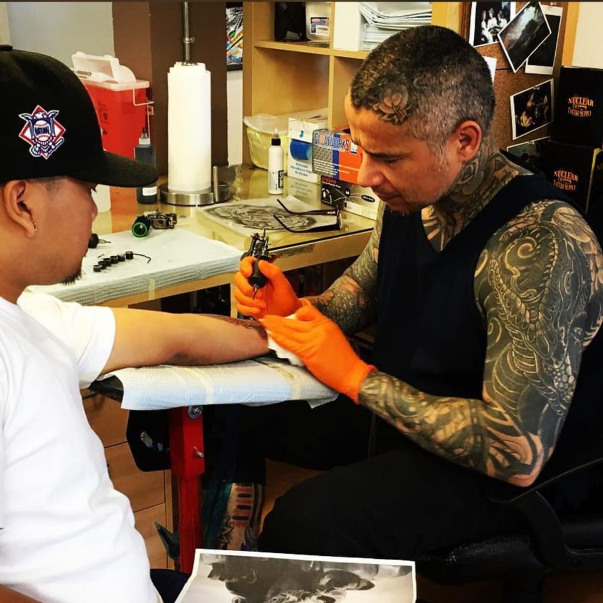 Tattoo uploaded by Ross Howerton • Mike Suarez hard at work (IG—mike ...
