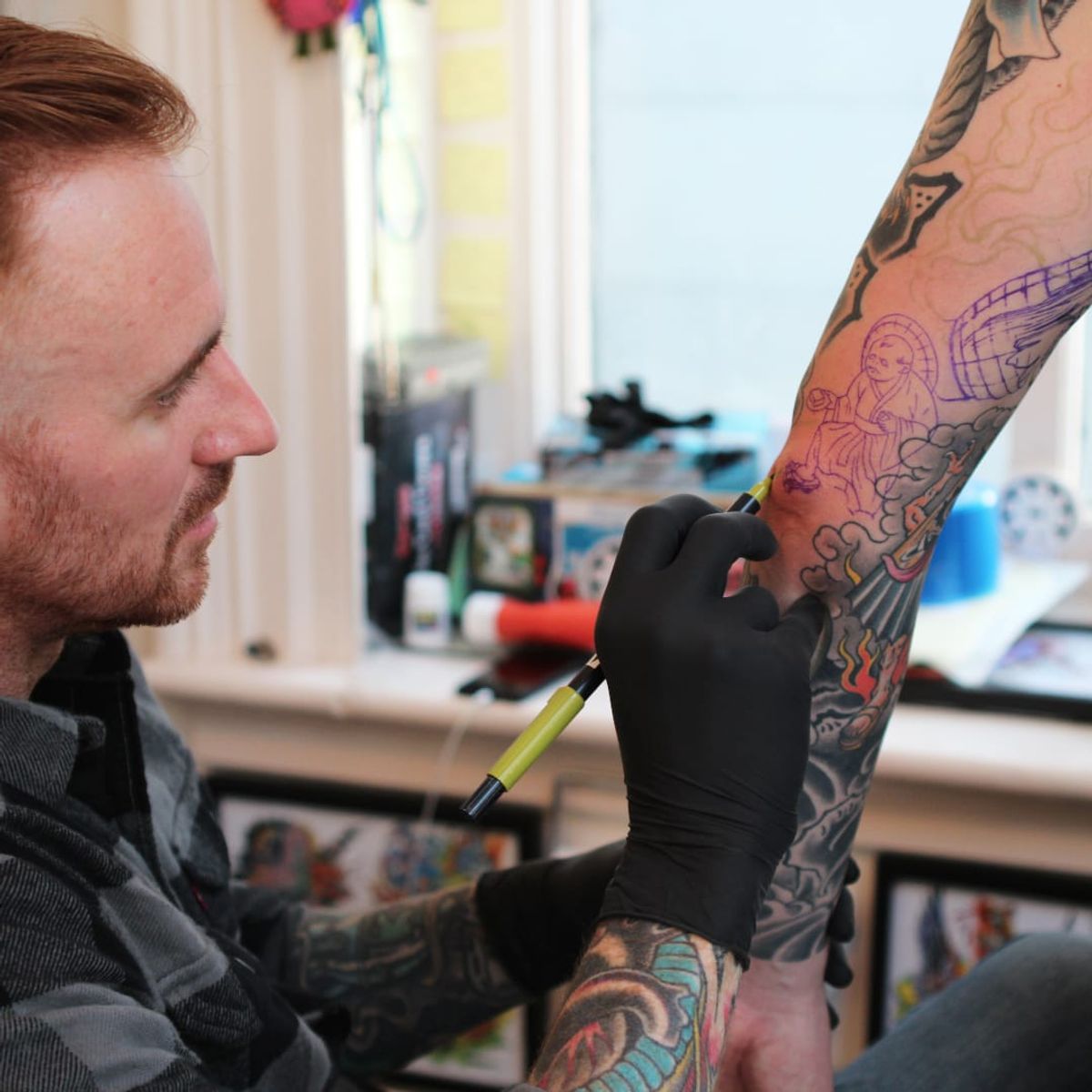 Tattoo uploaded by Hateful Kate • Zack Spurlock filling in a client's ...