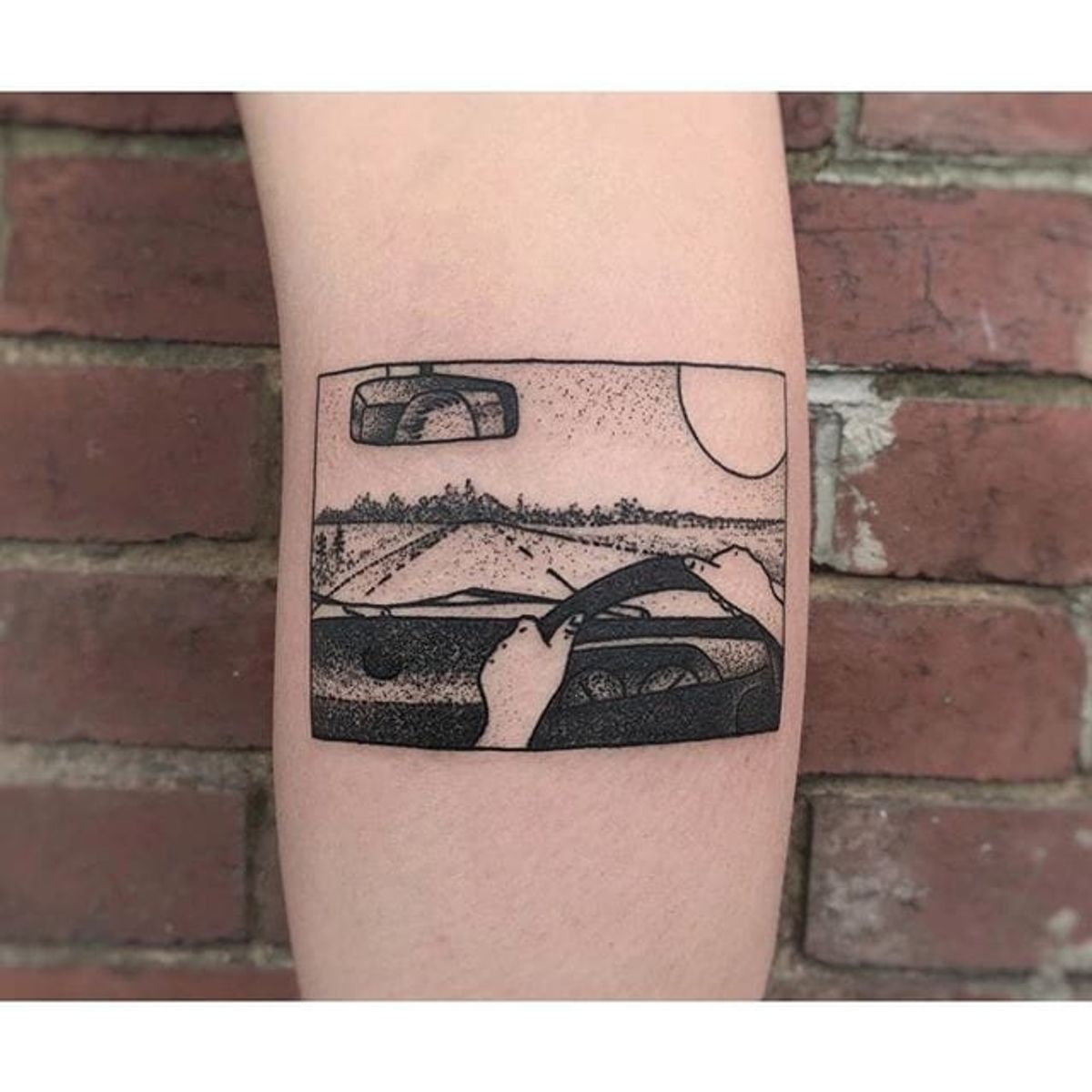 Tattoo uploaded by Xavier • Countryside drive box tattoo by Charley ...