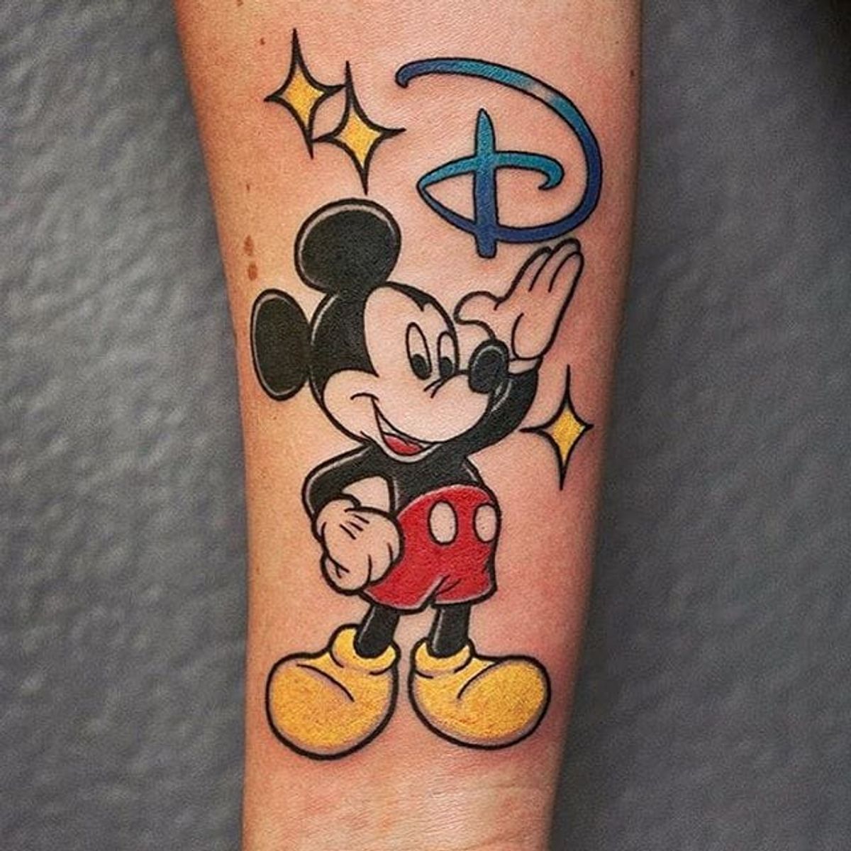 Tattoo uploaded by Xavier • Mickey Mouse tattoo by Helga Hagen. # ...