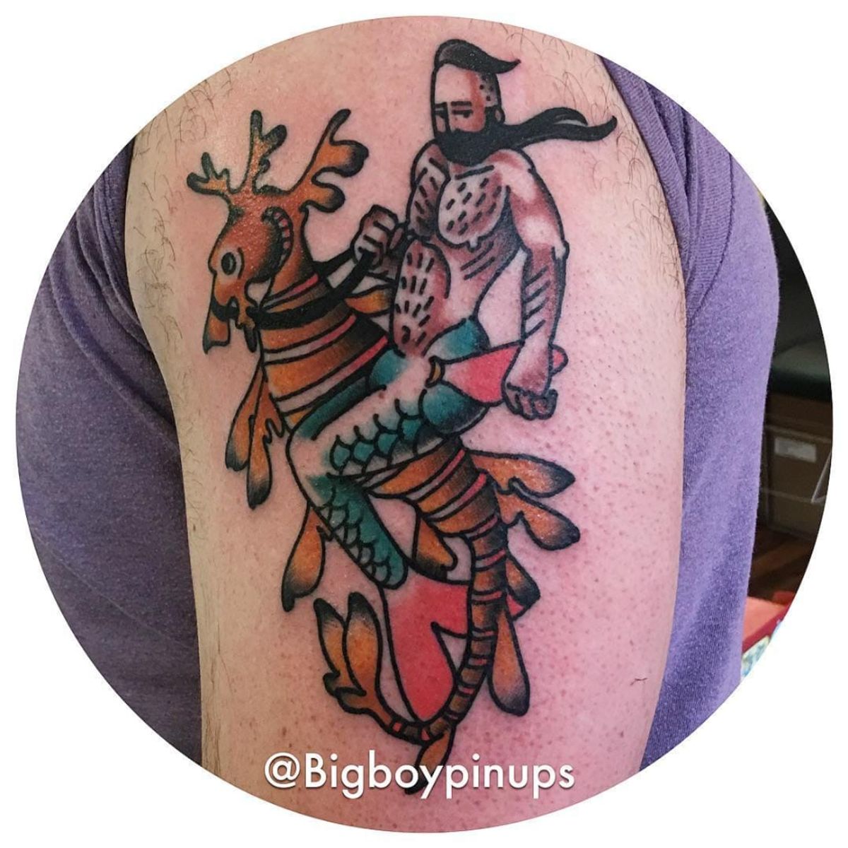Tattoo uploaded by Ross Howerton • A merman big boy pinup by Jamie ...