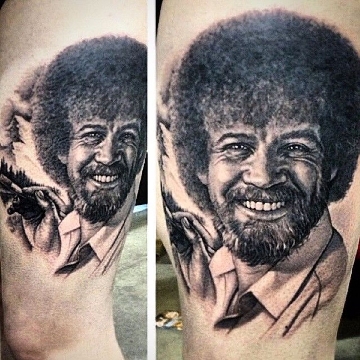 Tattoo uploaded by Robert Davies • Bob Ross tattoo by Steve Wimmer # ...
