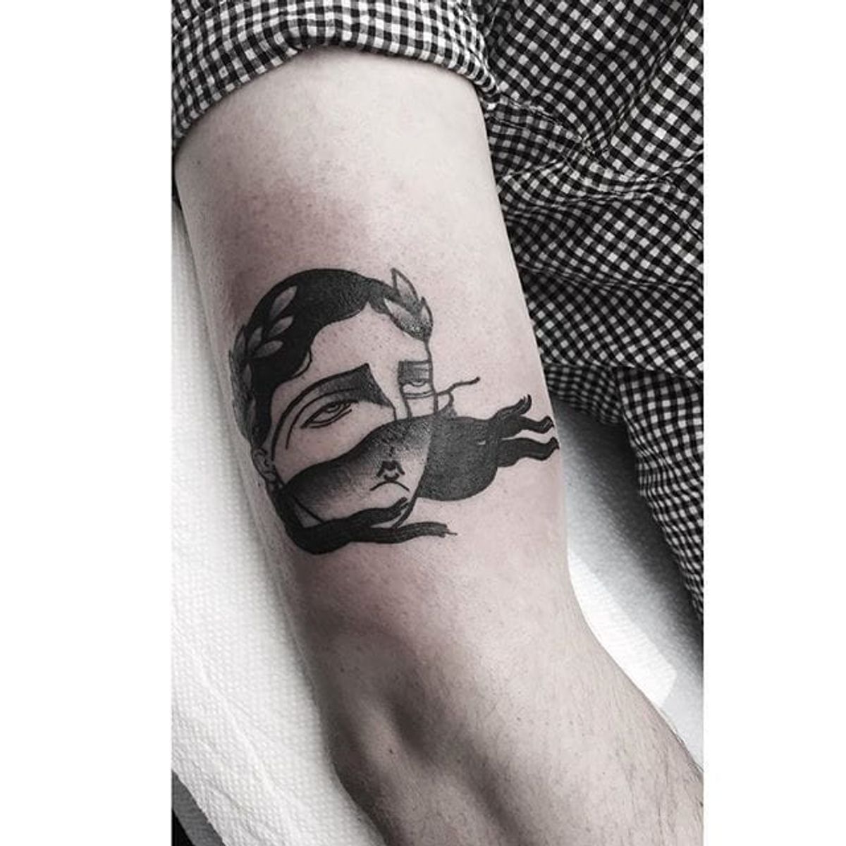 Tattoo uploaded by Xavier • Blackwork tattoo by Fidjit Lavelle. #Fidjit ...
