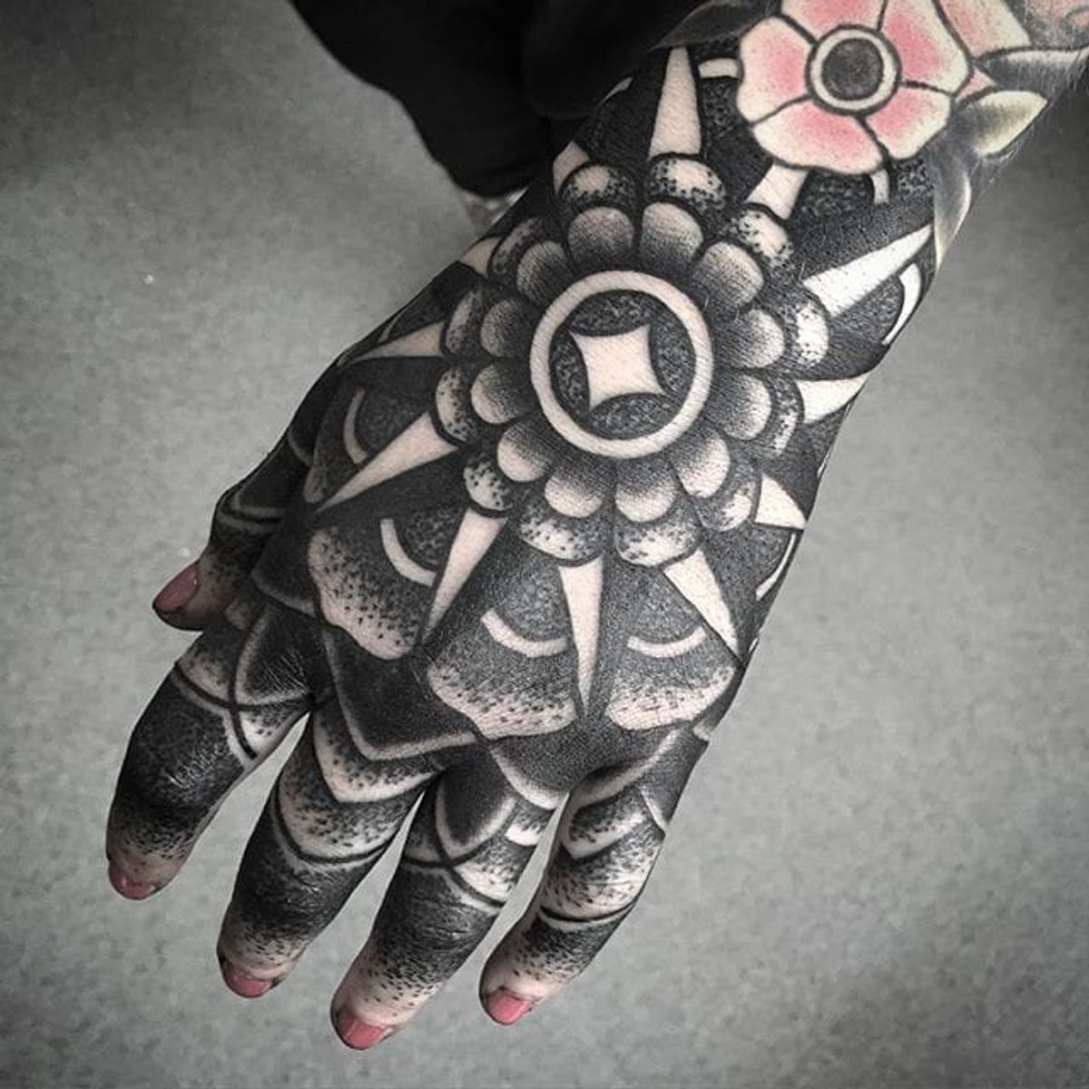 Tattoo uploaded by Robert Davies • Blackwork Hand Tattoo by Daniel Frye ...