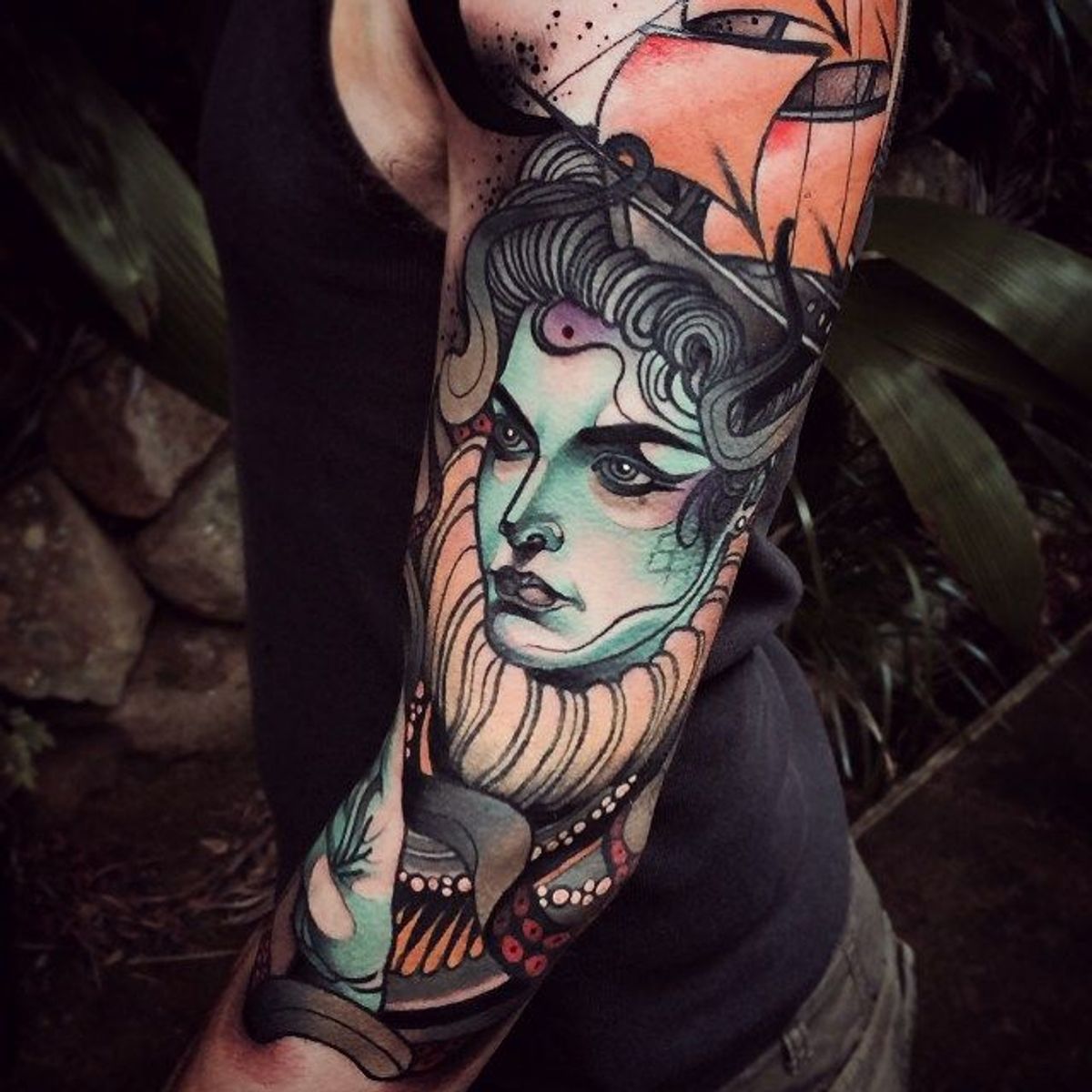 Tattoo uploaded by rcallejatattoo • Beautiful girl head tattoo done by ...