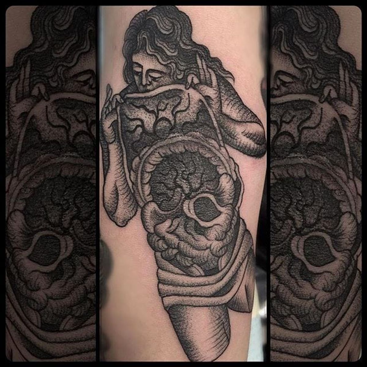 Tattoo Uploaded By Minerva • Girl Inside And Out Tattoo By Marie Sena