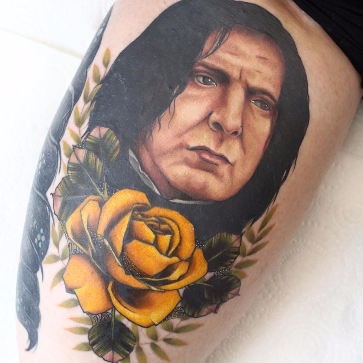 Tattoo uploaded by Rafaela Marchetti • Snape por Ellis Arch! #EllisArch ...