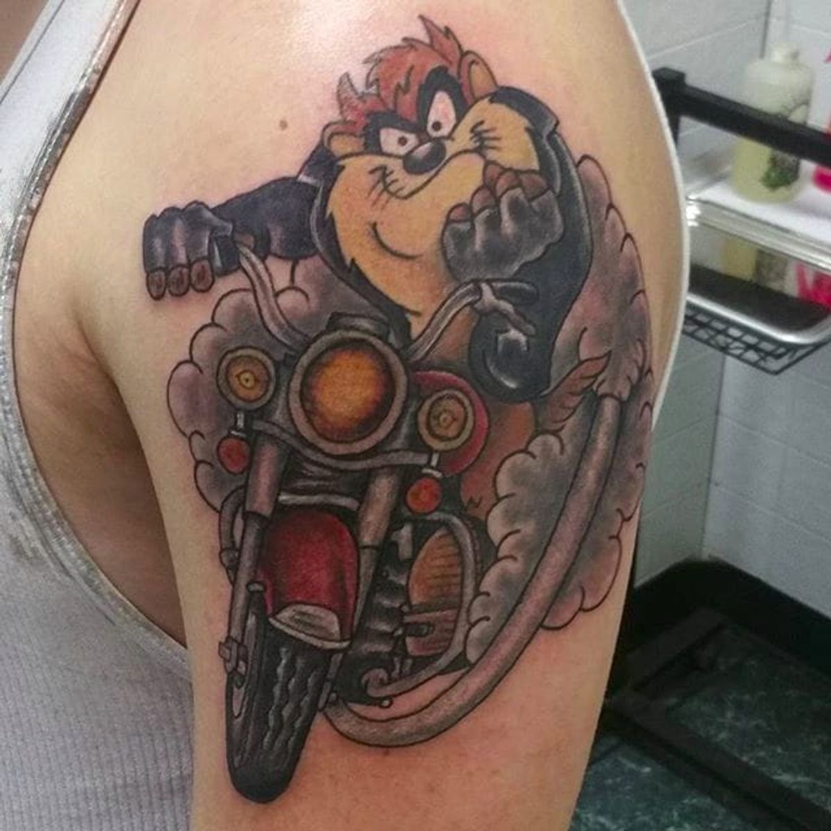 Tattoo uploaded by Servo Jefferson • He's almooost flipping us off. By ...