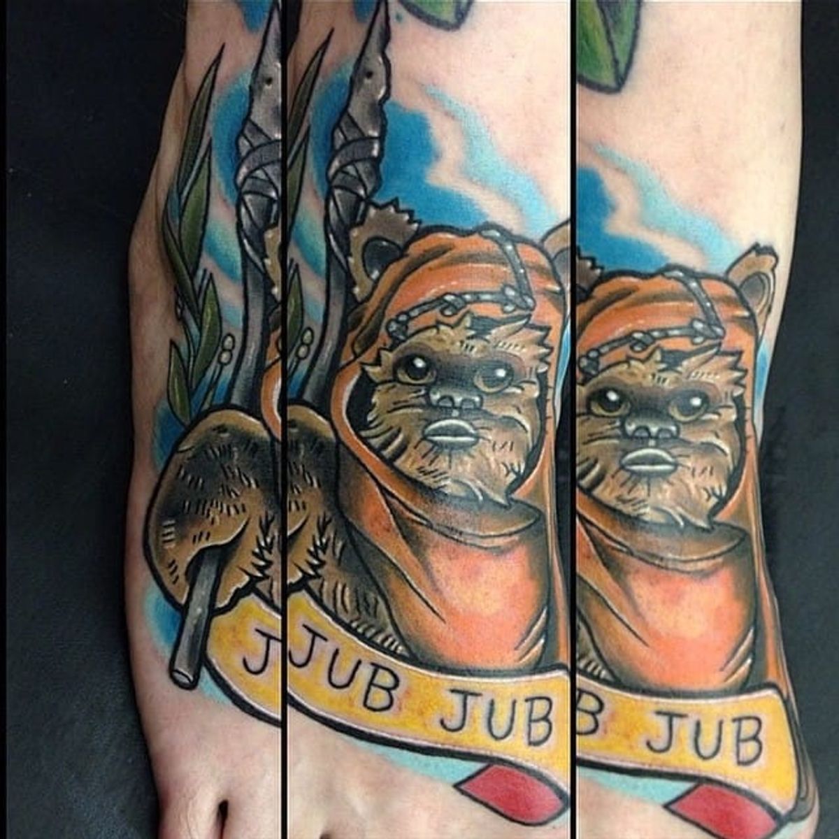 Tattoo uploaded by Robert Davies • Ewok Tattoo by Joseph Bergeron #ewok ...