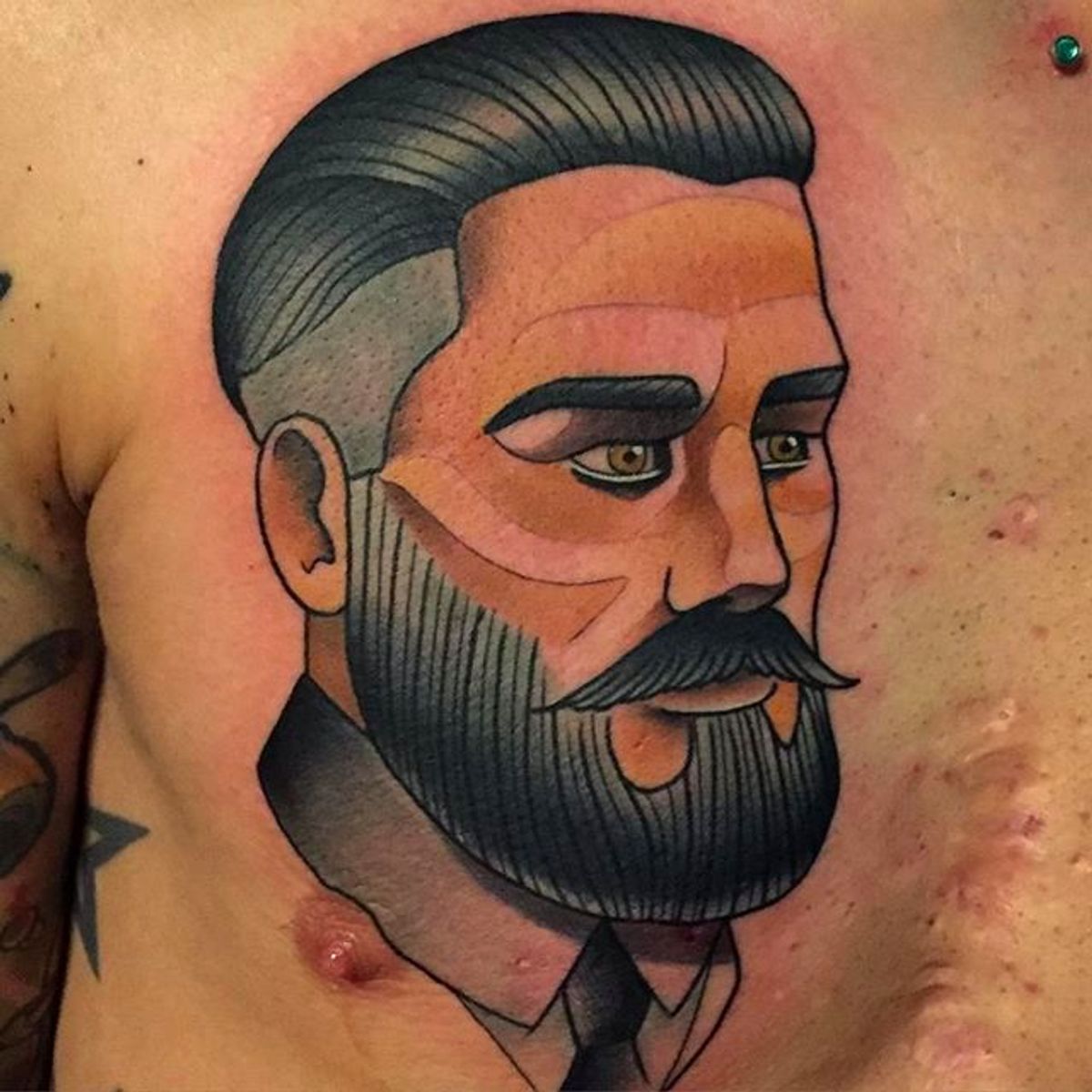 Tattoo uploaded by minerva • Smooth and Sharp Gentleman Tattoo by Kike ...