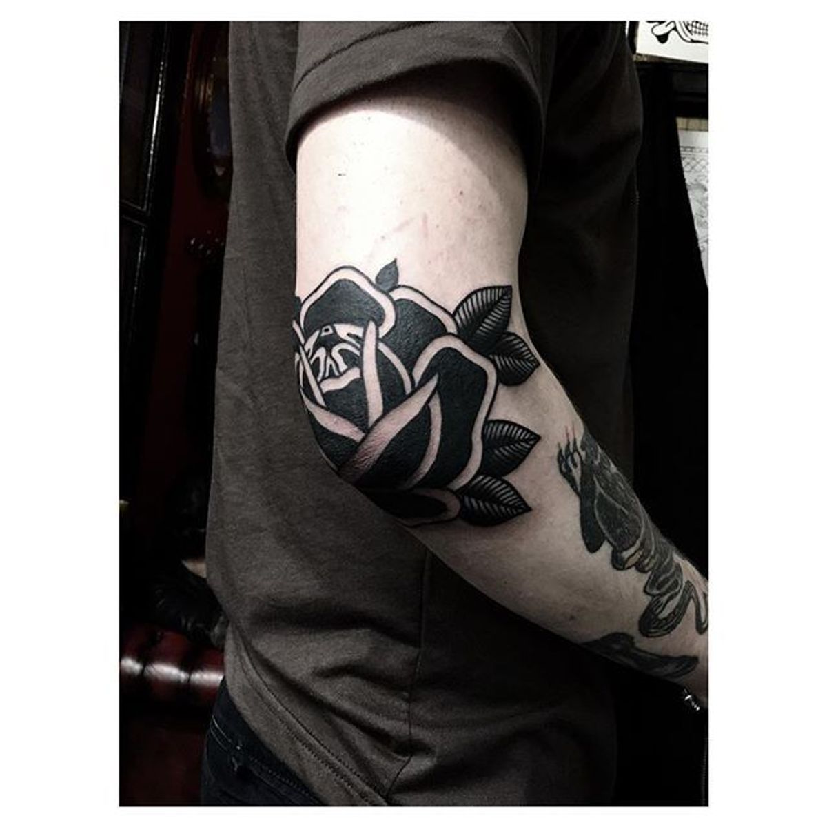 Tattoo uploaded by Robert Davies • Blackwork Rose Tattoo by Matty ...
