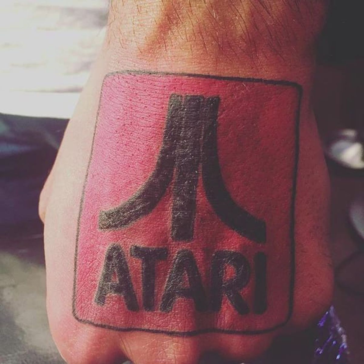 Tattoo uploaded by Servo Jefferson • Atari hand tattoo by Cabug (via IG ...
