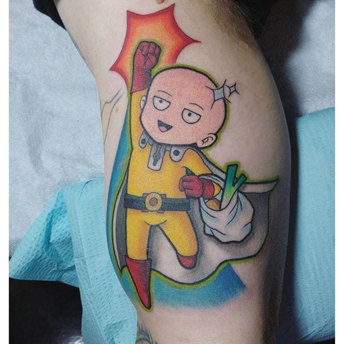Tattoo uploaded by Xavier • One Punch Man tattoo by Jessica V. # ...
