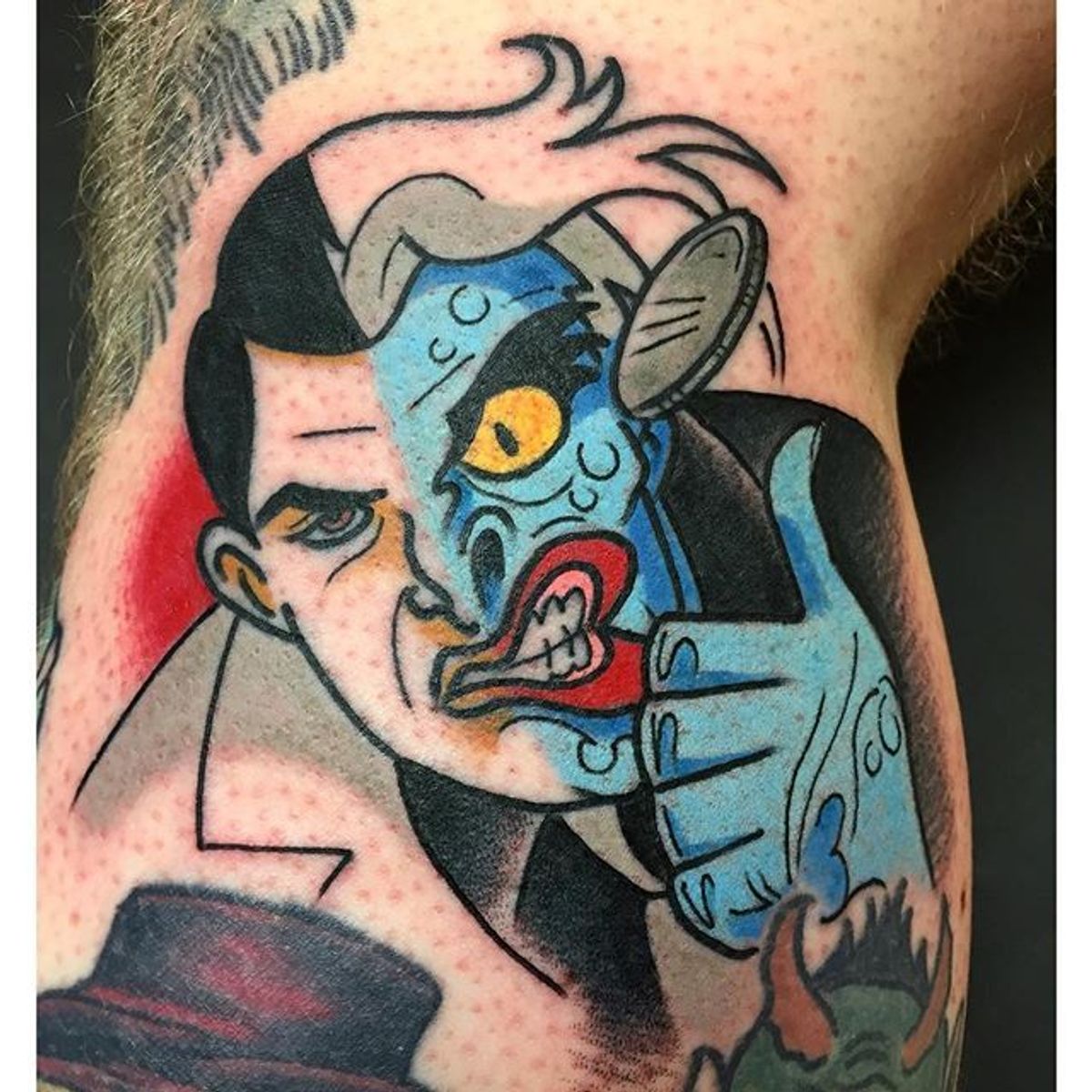 Tattoo uploaded by Robert Davies • Two Face Tattoo by Vinny Morris # ...