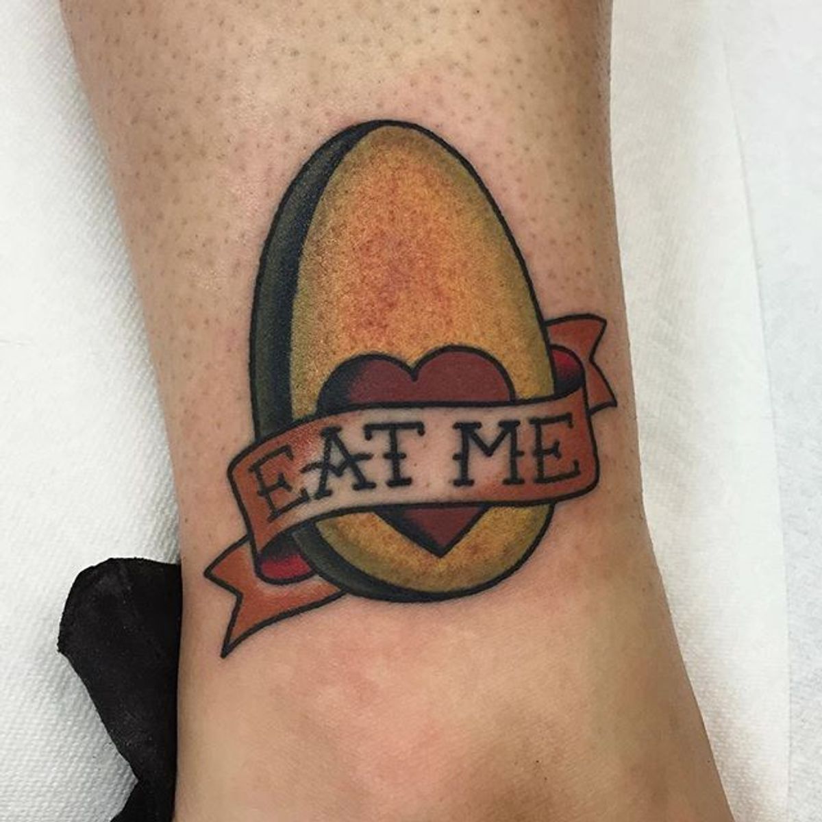 Tattoo uploaded by PK • Eat Me, by Jacob Doney #JacobDoney #avocado # ...