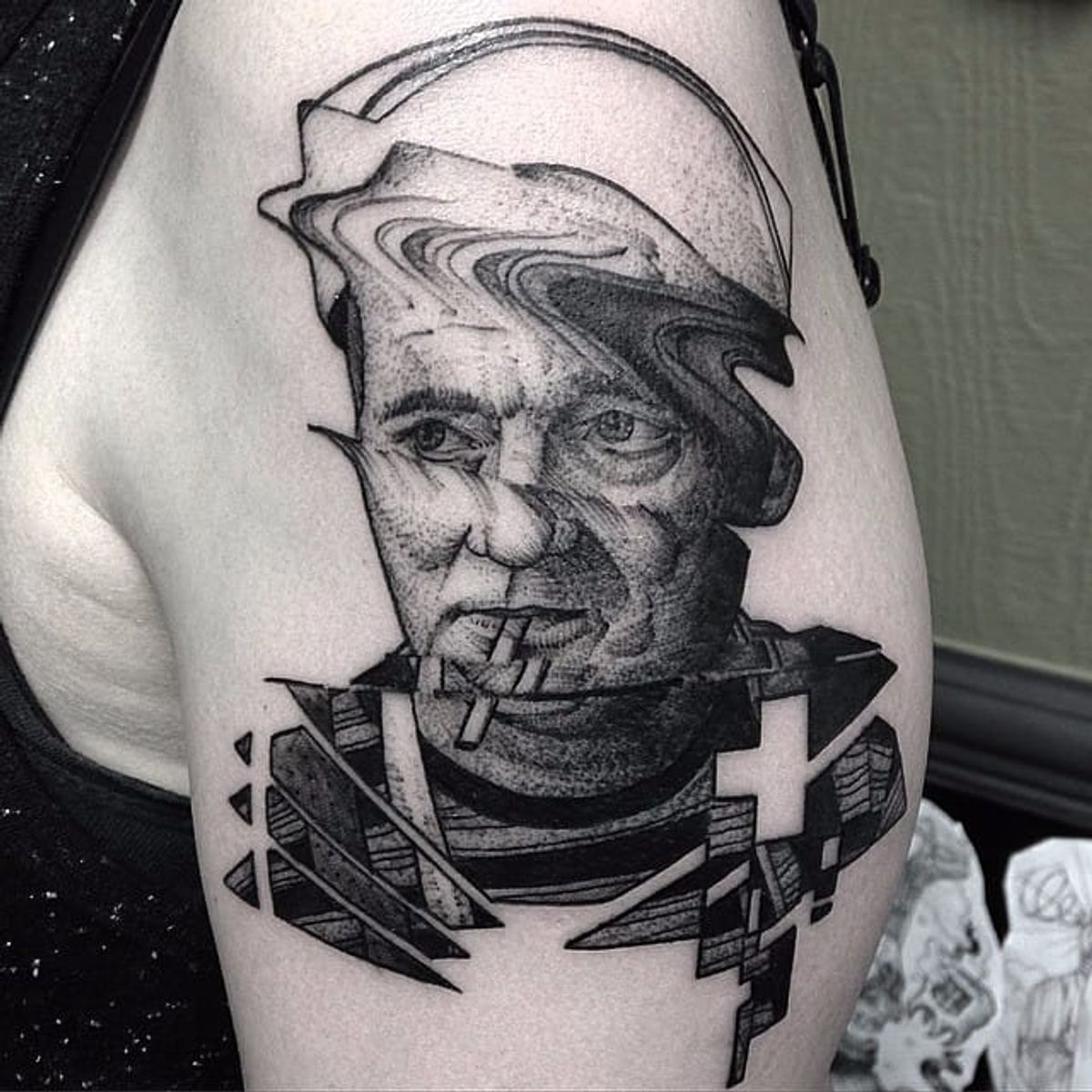 Tattoo uploaded by Xavier • Glitch Groundhog Day tattoo by Max Amos. # ...