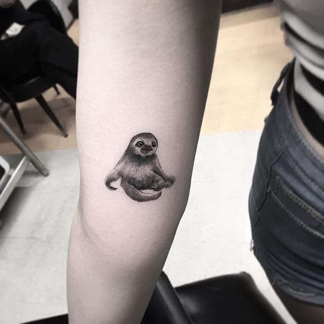 Small Sloth Tattoos