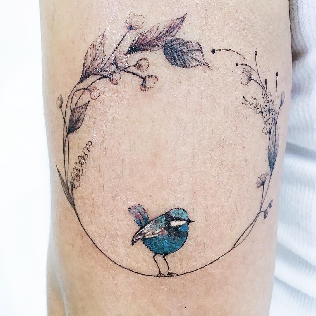 Blue Wren Tattoo