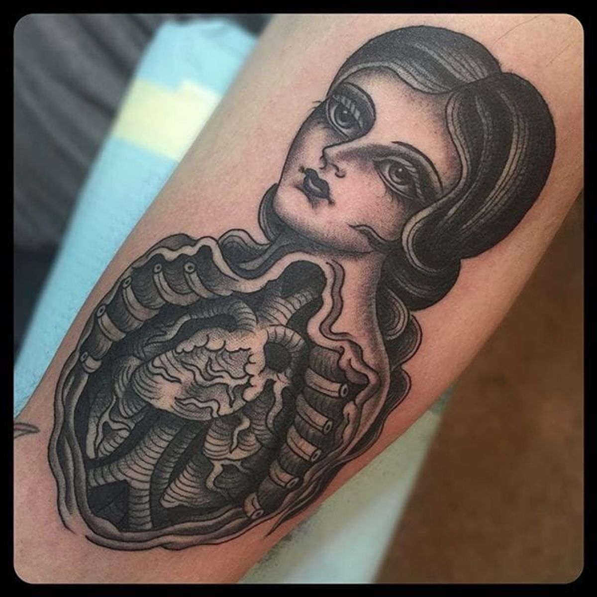 Tattoo Uploaded By Minerva • Lady Tattoo By Marie Sena Mariesena
