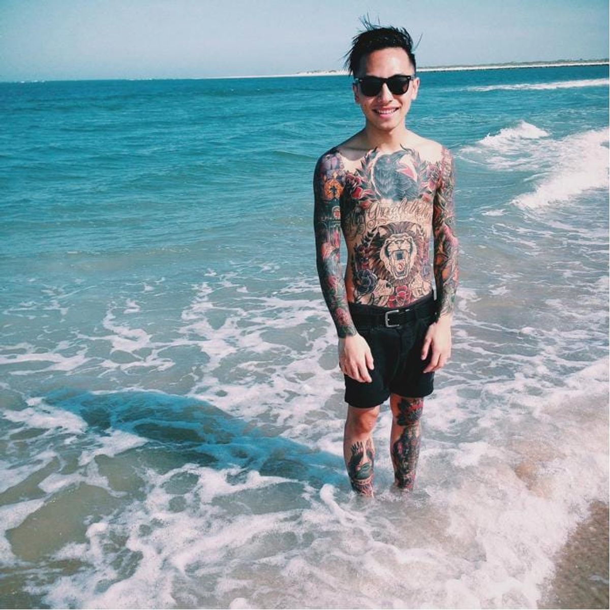 Tattoo uploaded by Xavier • Pictured, Logan Tran. #tattooedmen # ...