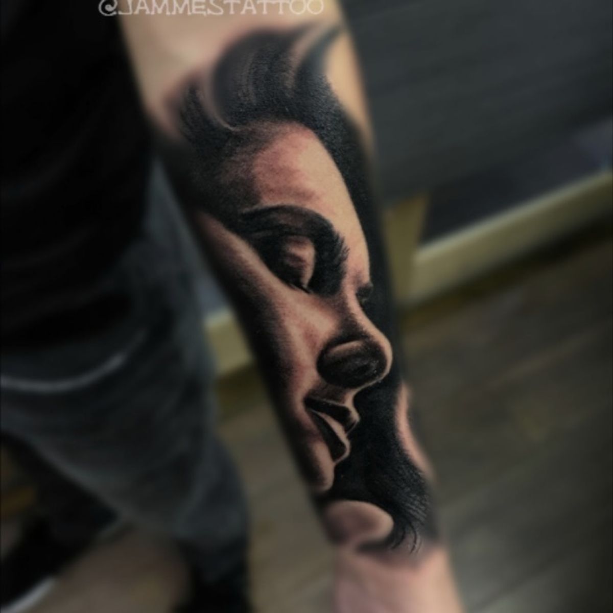 Tattoo uploaded by Jammes Tattoo Studio • Realistic black&grey tattoo ...