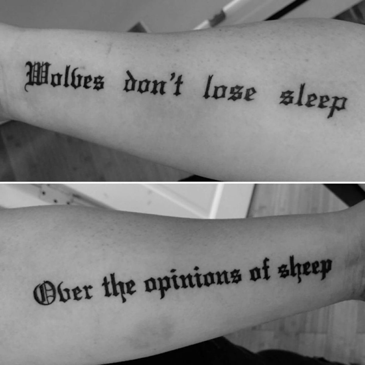 Tattoo uploaded by ninapuntillo • “Wolves don’t lose sleep over the ...
