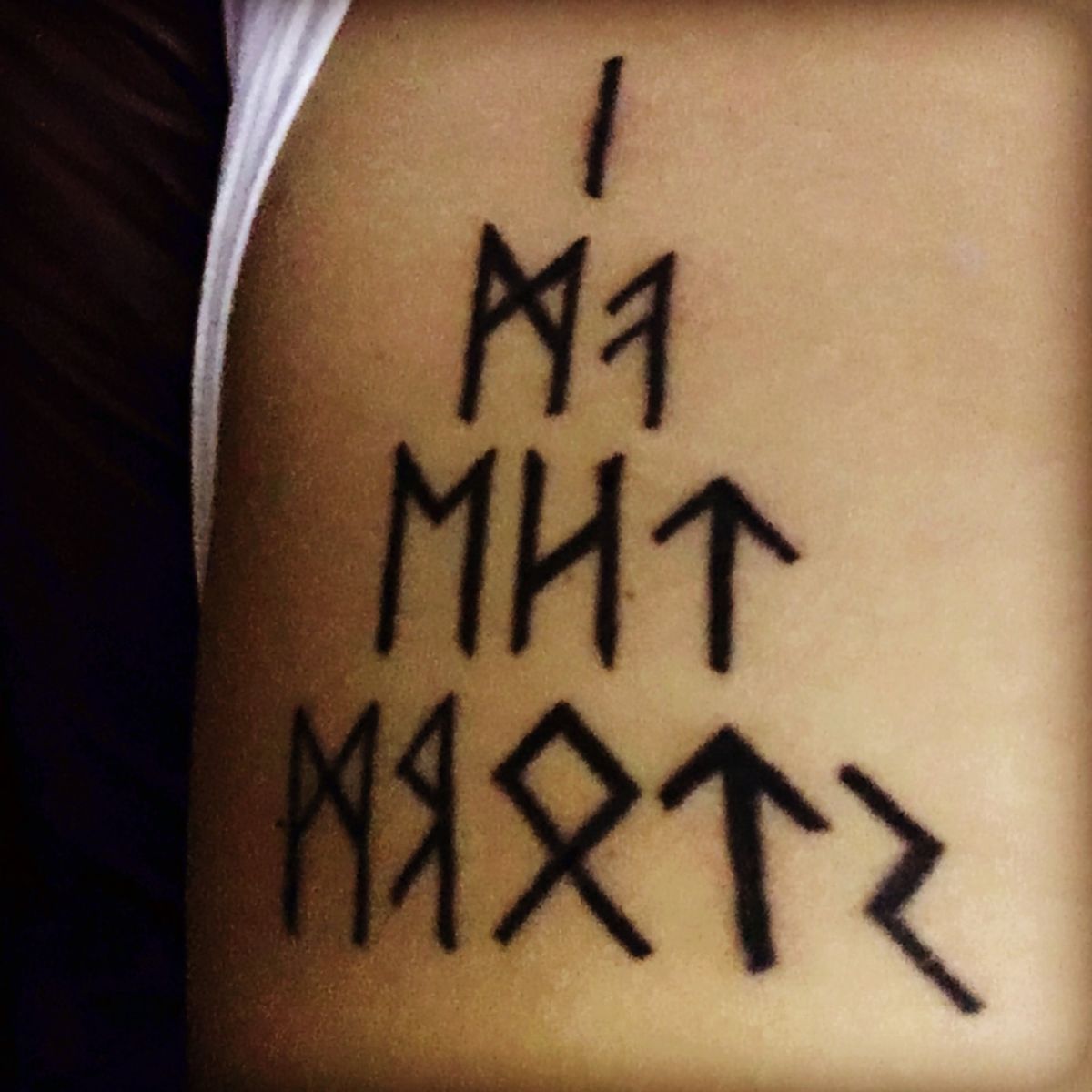 Tattoo uploaded by Brigham Wabel • #iamthestorm old norse language ...