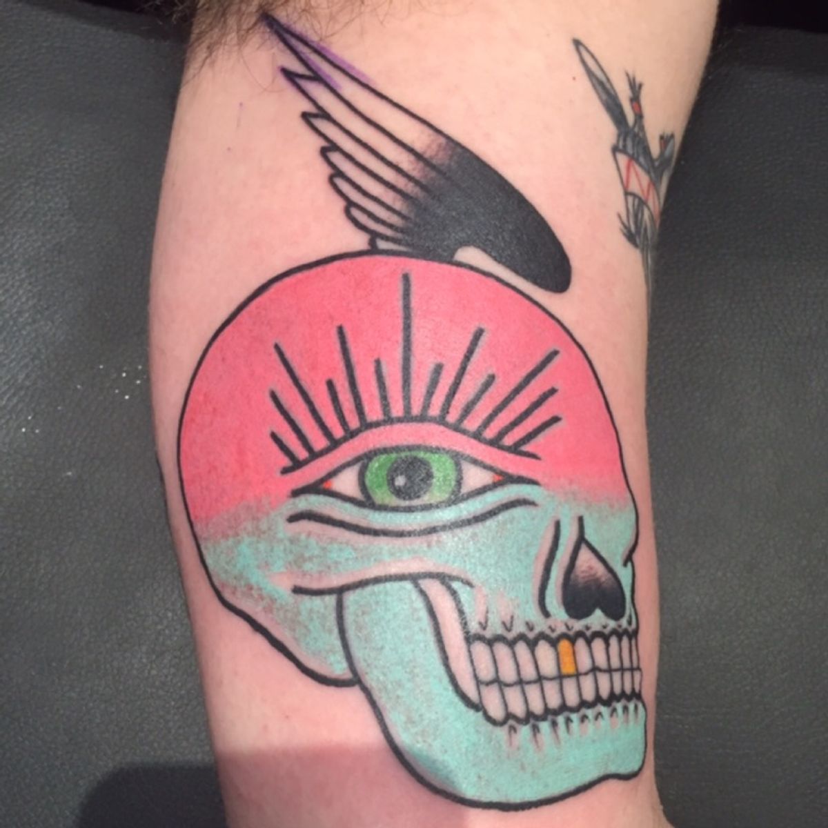 Tattoo uploaded by Brian Kin-duh-mo • Wacky Miami skull 2016. #skull # ...