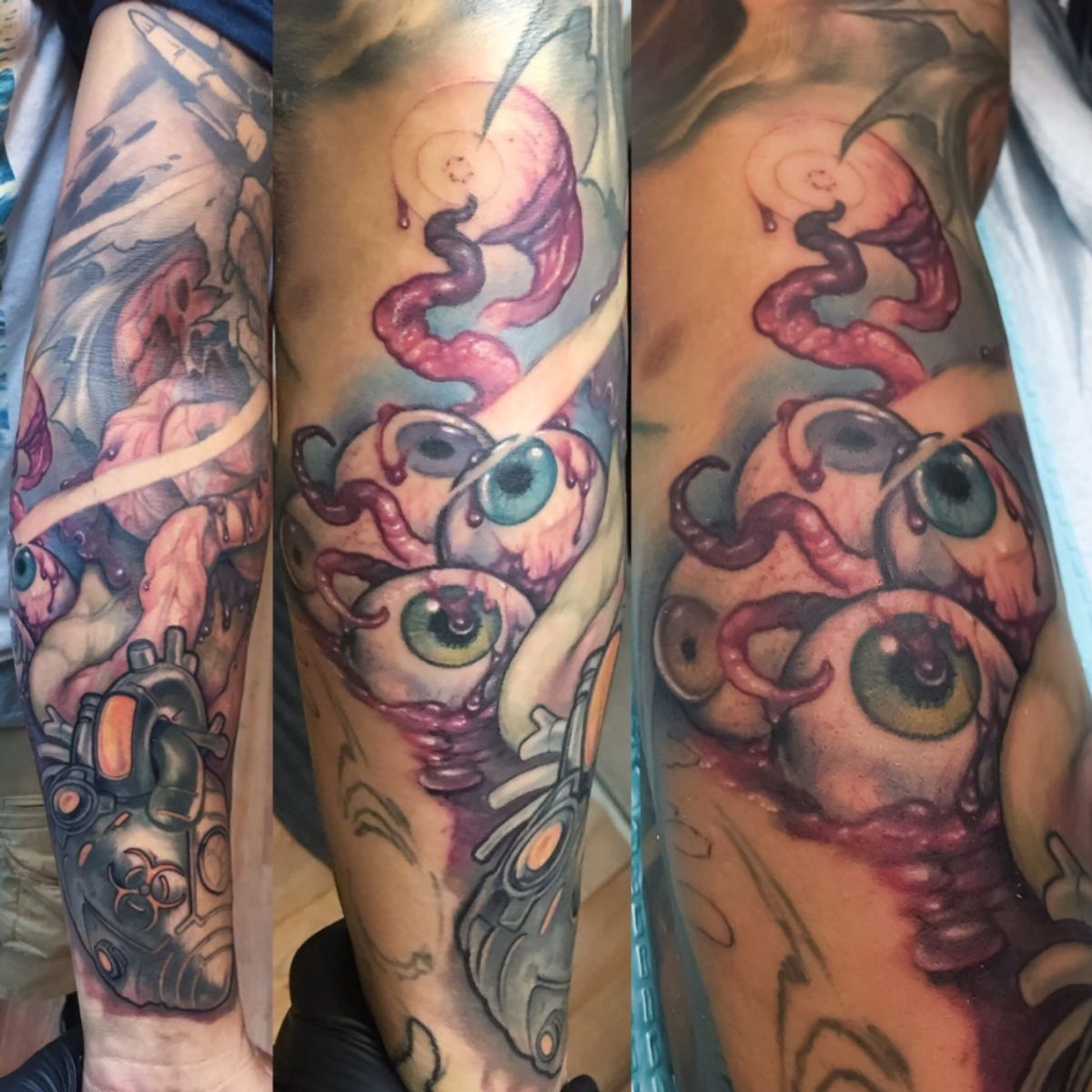 Tattoo uploaded by Picasso Dular • Eyes in progress #tattoos #eyeball # ...