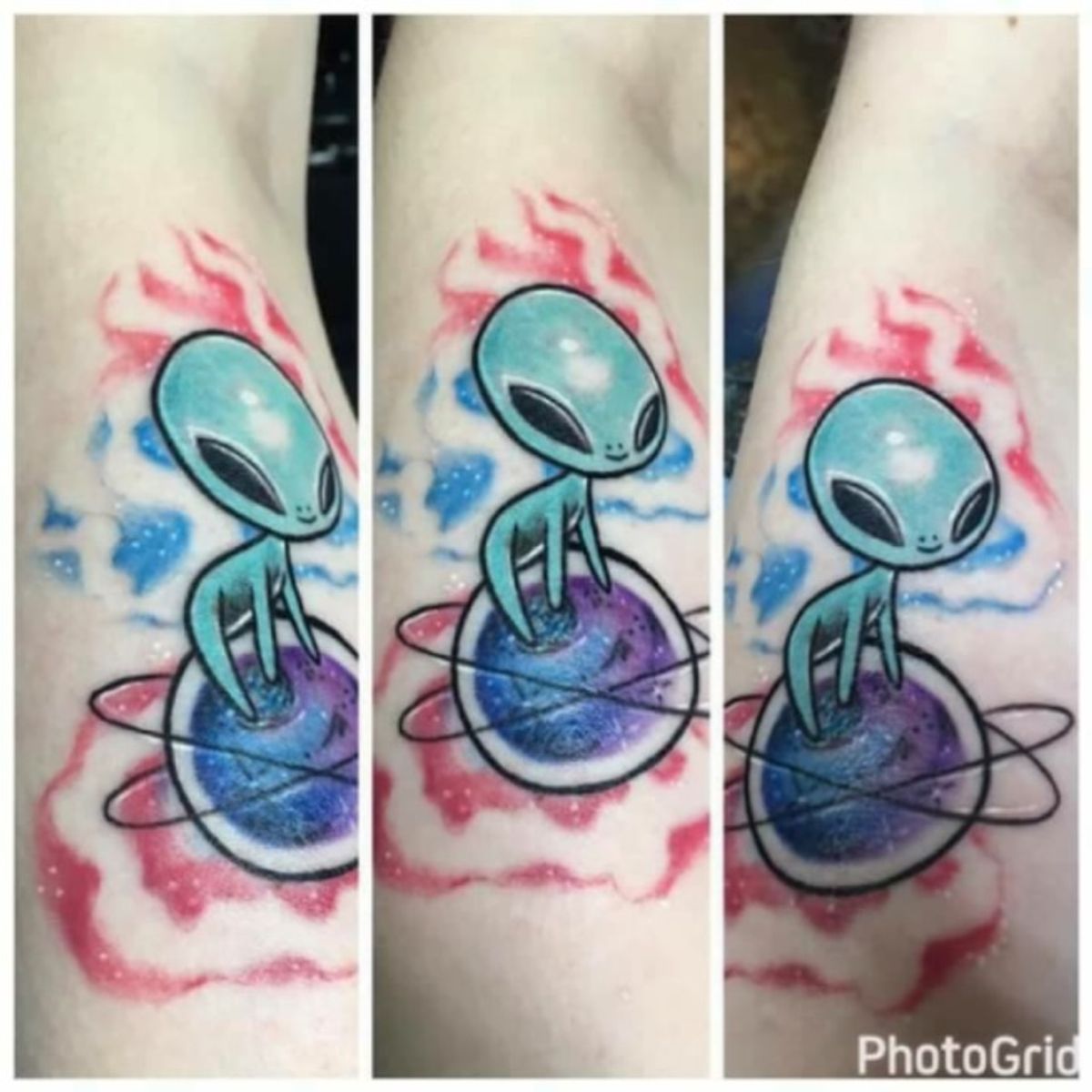 Tattoo uploaded by Brent Dwayne McGinnis • Custom little alien done by ...