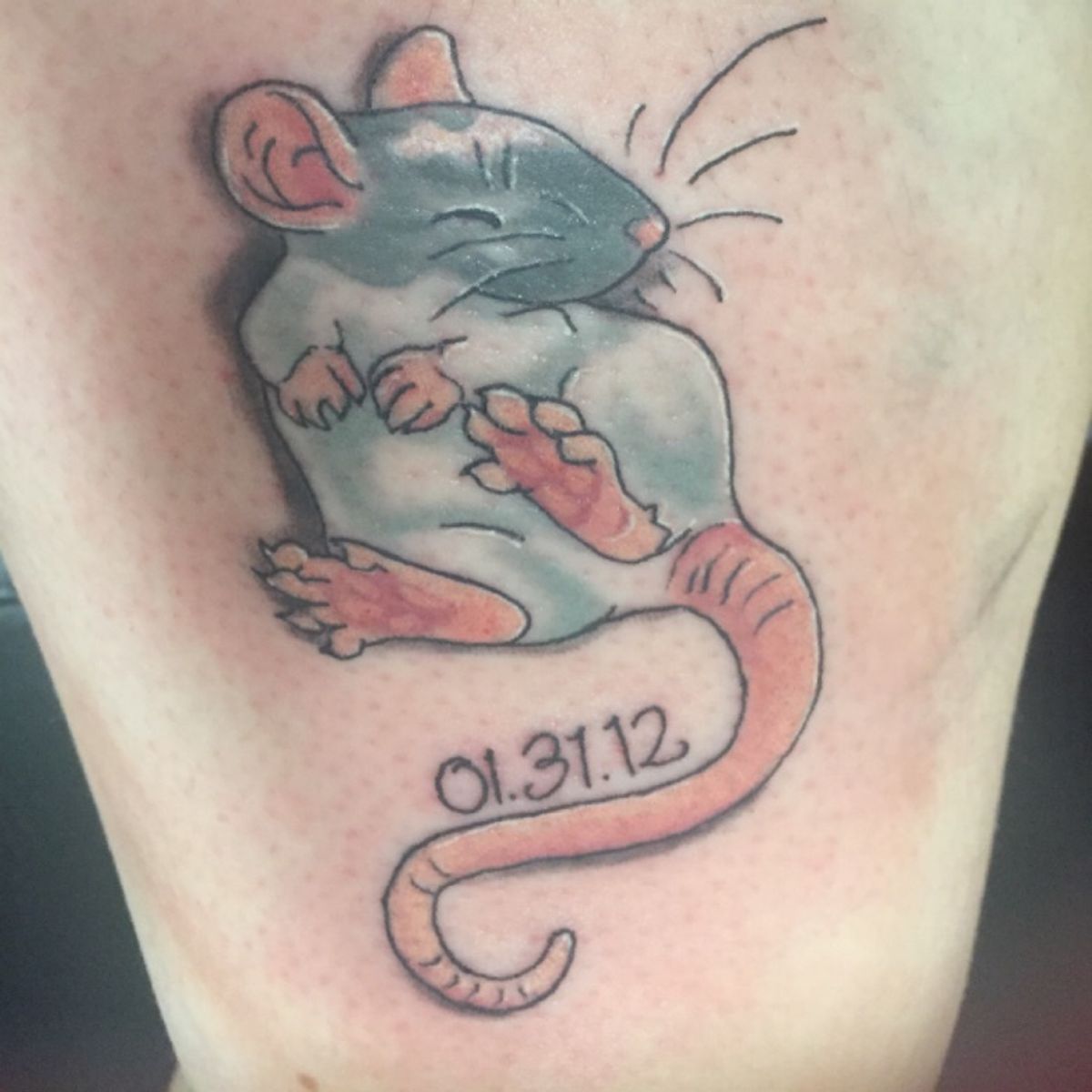 Tattoo uploaded by Alisha • I got a matching rat tattoo that has the ...