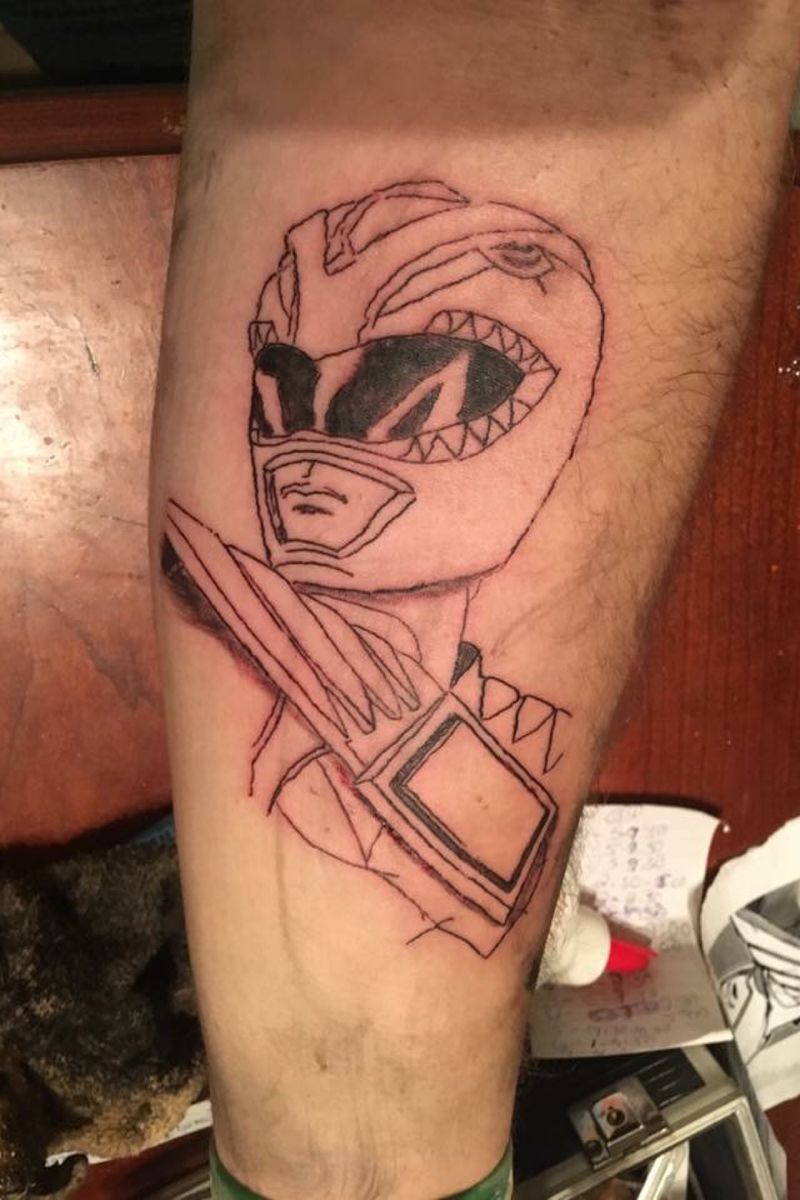 Tattoo uploaded by Kj • My green ranger tattoo • Tattoodo