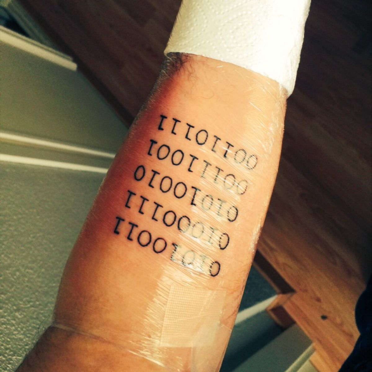 Tattoo uploaded by Sergio Gomez • Binary Tattoo • Tattoodo