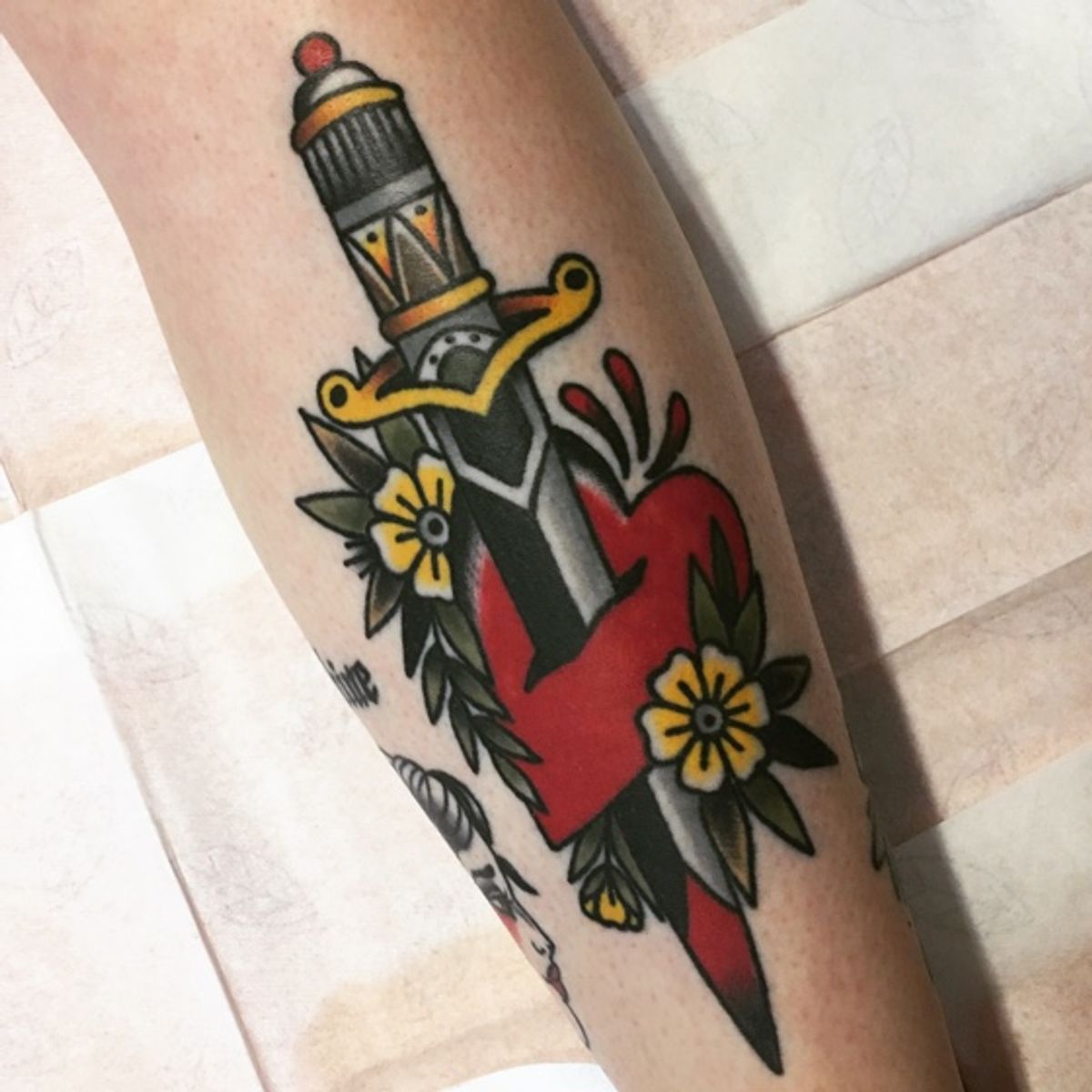Tattoo uploaded by Moira Ramone • A year healed #traditionaltattoo ...