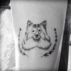 Tattoo uploaded by Narayana Rohn Cardozo • #dog #sheltie # ...