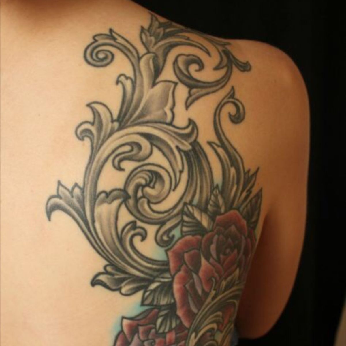 Tattoo uploaded by Christina • Again, obsessed with the scrollwork ...