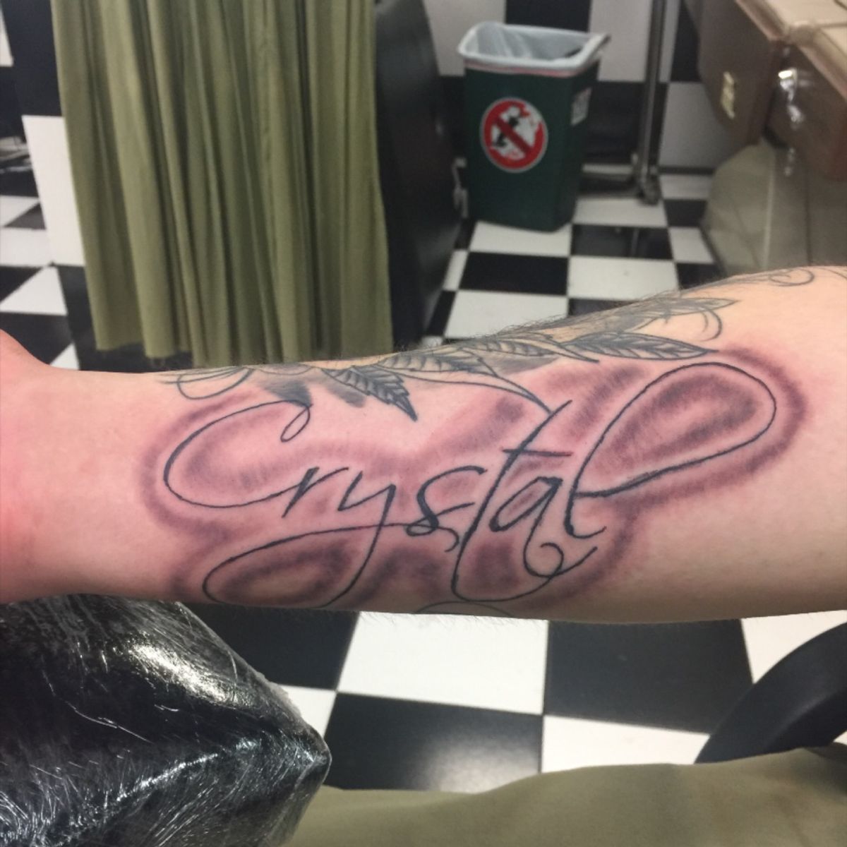 Tattoo uploaded by Chris Gene Munguia • Some script with shading around ...