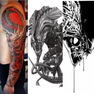 Tattoo uploaded by Johan Rox • #megandreamtattoo an alien sleeve • Tattoodo