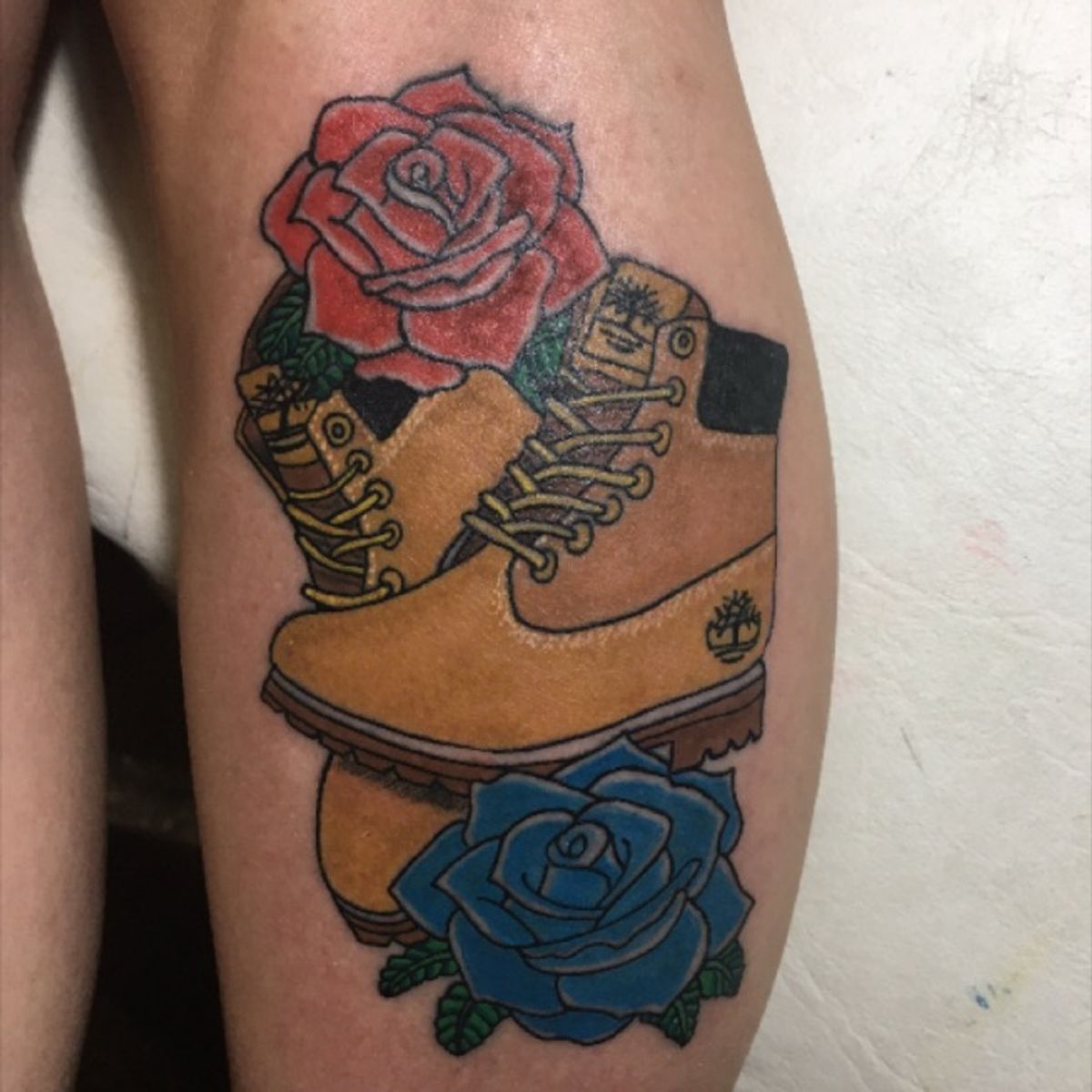 Tattoo uploaded by BlackSand Tattoo Studio • Timberland boots done few ...