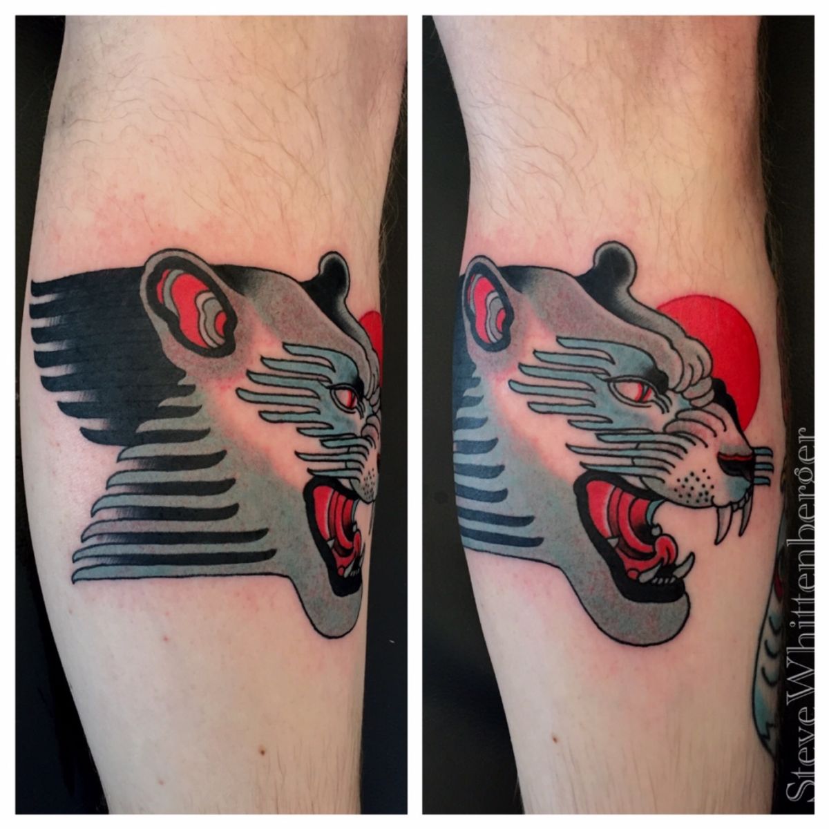 Tattoo uploaded by Steve Whittenberger • Wild cat by Steve ...