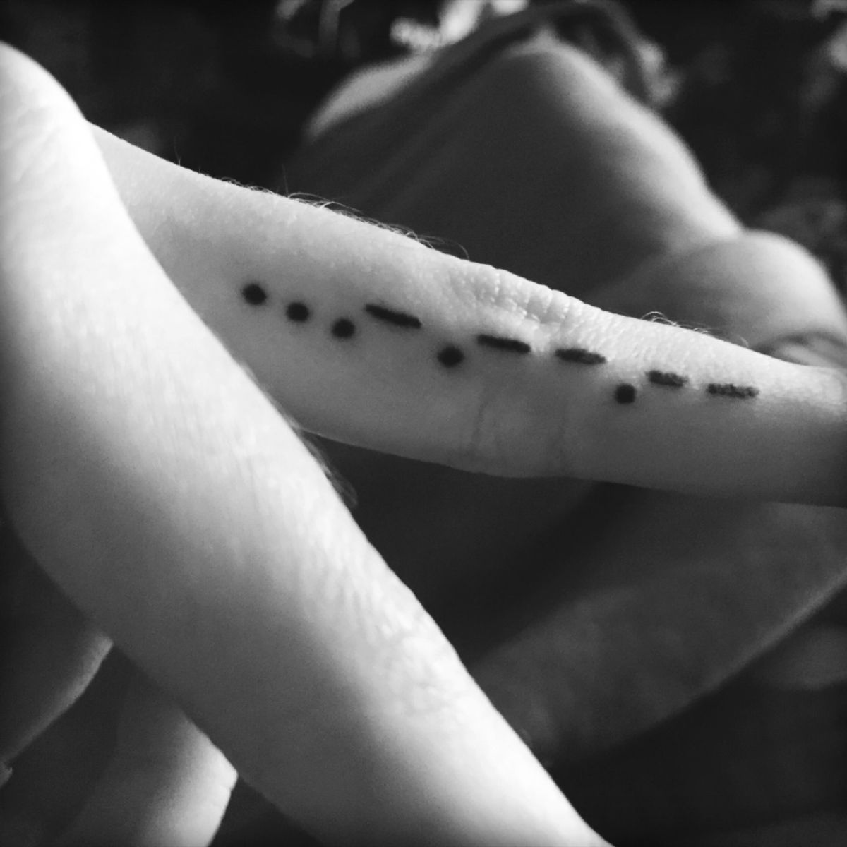 Tattoo uploaded by Miranda Gabriella • "stay" in morse code. # ...