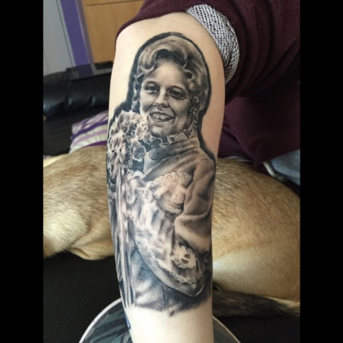 Tattoo uploaded by Chelsea Kim • Healed portrait of my Nan done by ...