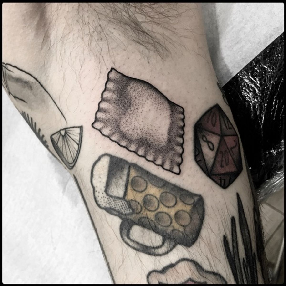 Tattoo uploaded by Alice Totemica • #black #homemade #ravioli #pasta # ...