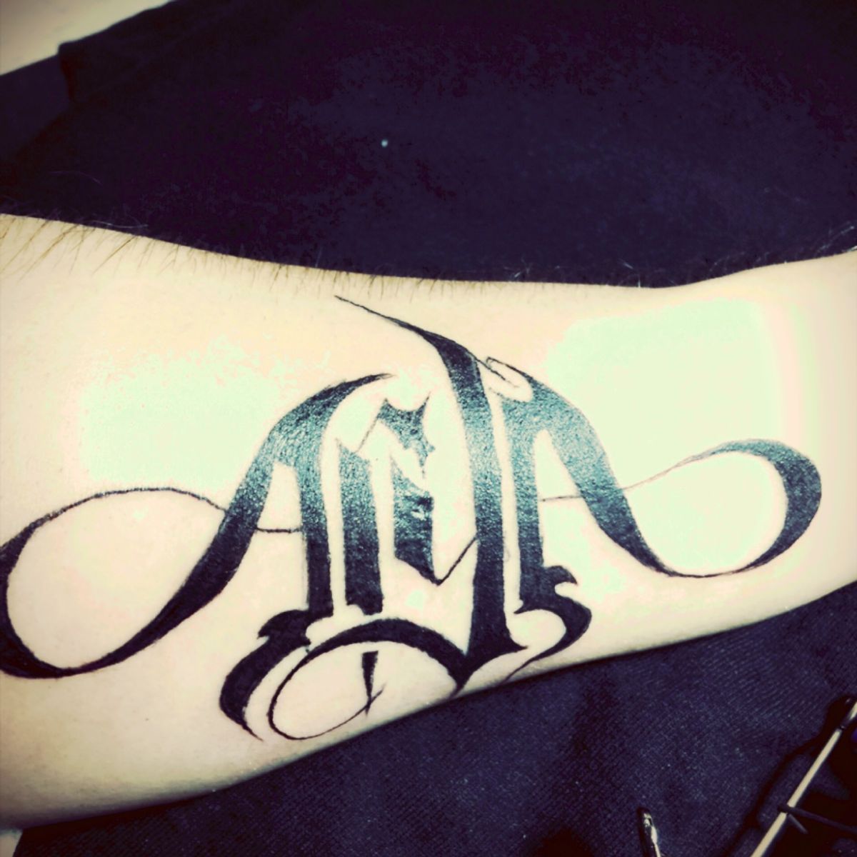 Tattoo uploaded by Nevan Belial • My baby name, Arya, was a little ...