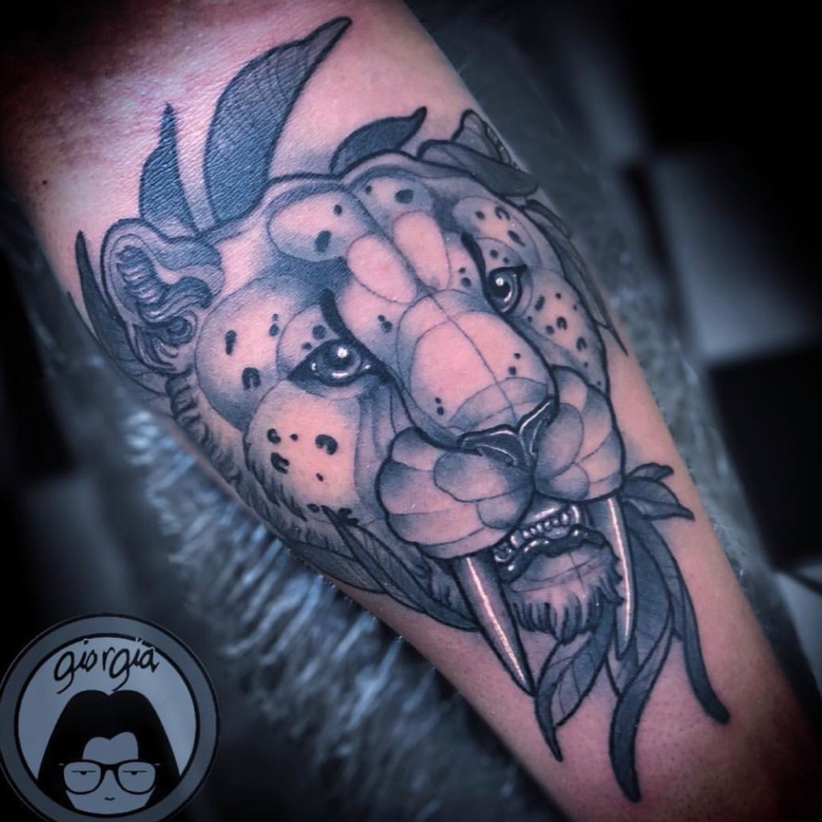 Tattoo uploaded by Giorgia Mae • Saber Tooth Tiger • Tattoodo