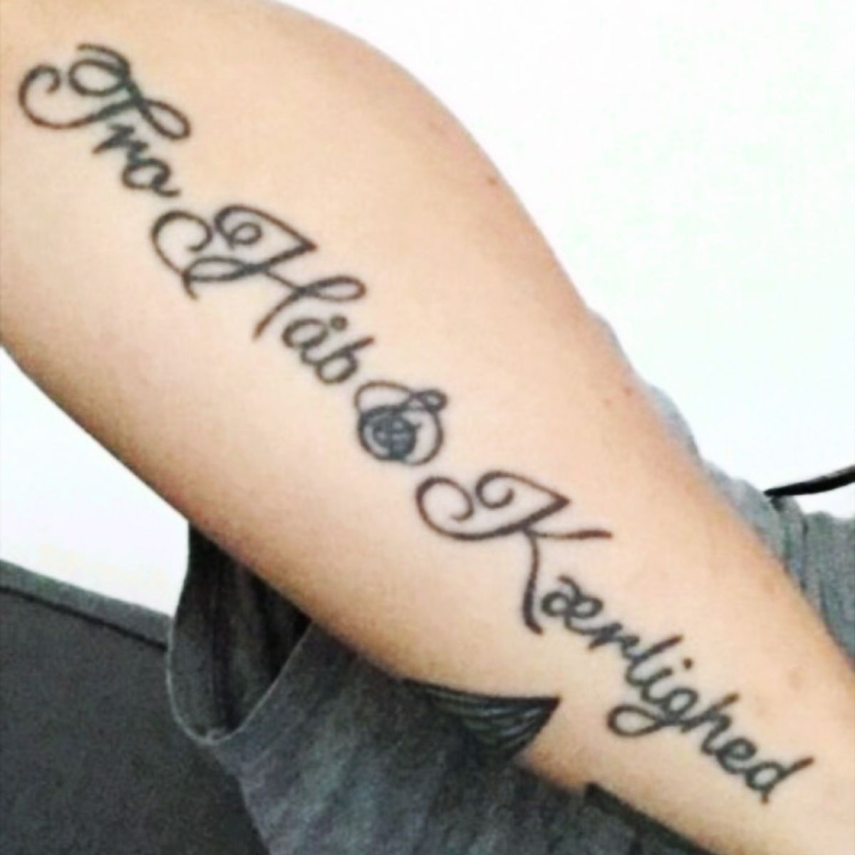 Tattoo uploaded by Nynne • My third tattoo. I got the words from the ...