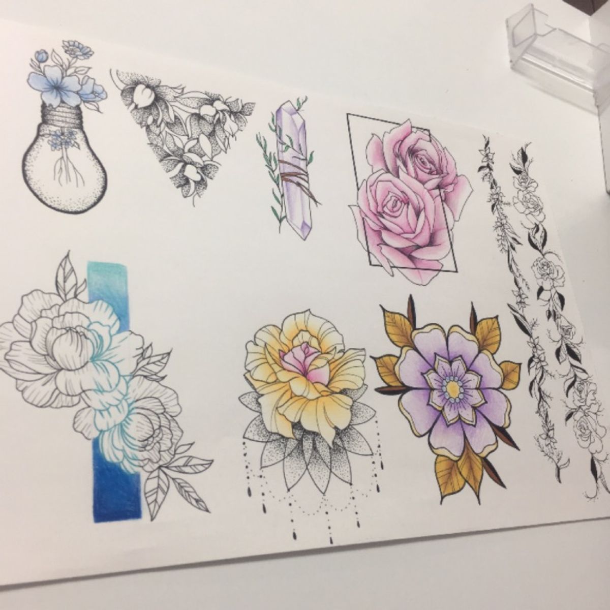 Tattoo uploaded by Dee • My flower flash ?? #flower #drawing #art # ...