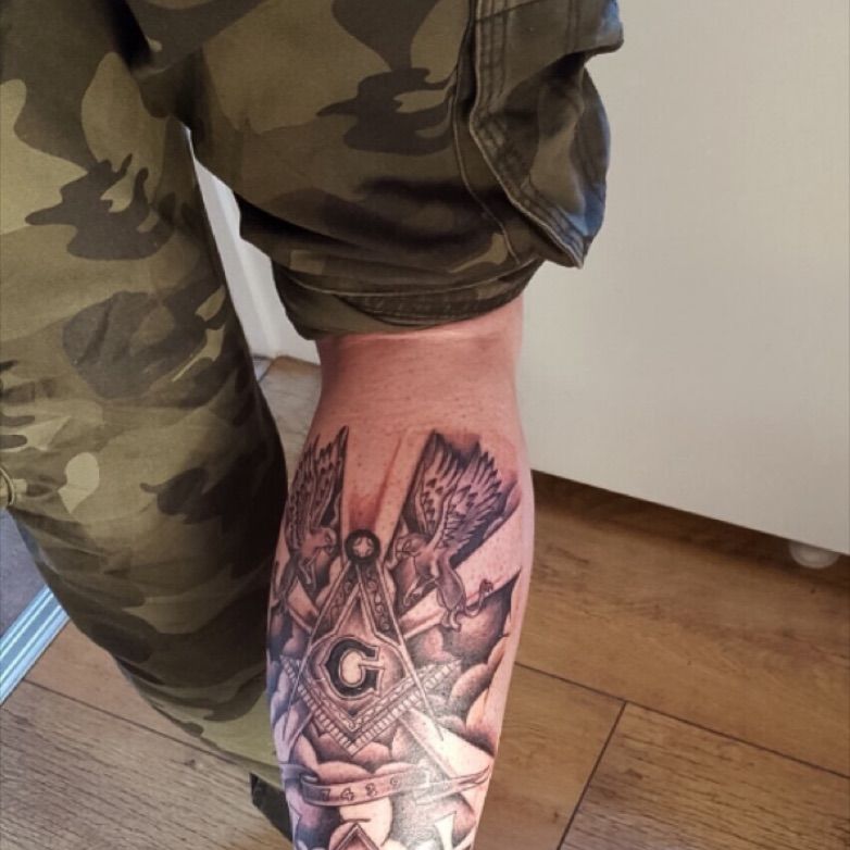 Masonic Calf Tattoos Pretty Cool Little Eastern Star/Masonic Eye